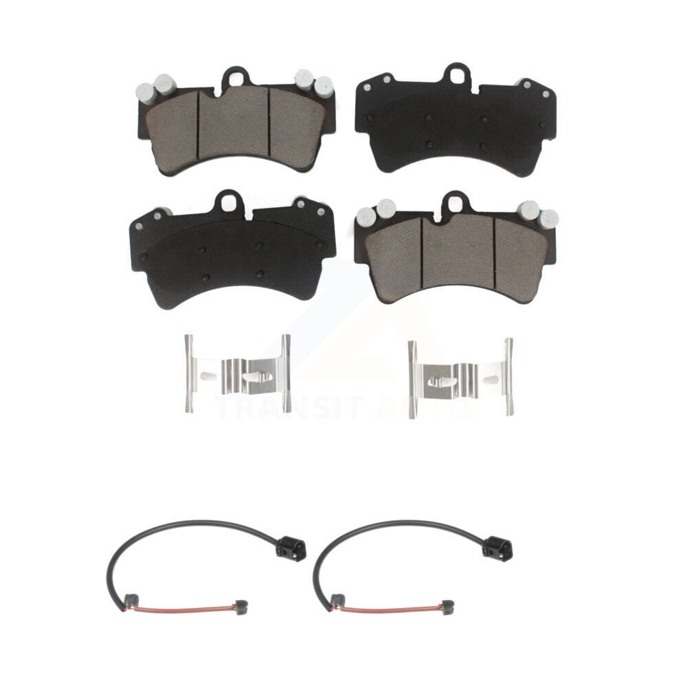 CMX Front Ceramic Disc Brake Pads and Wear Sensor Pairs Kit for Car ...
