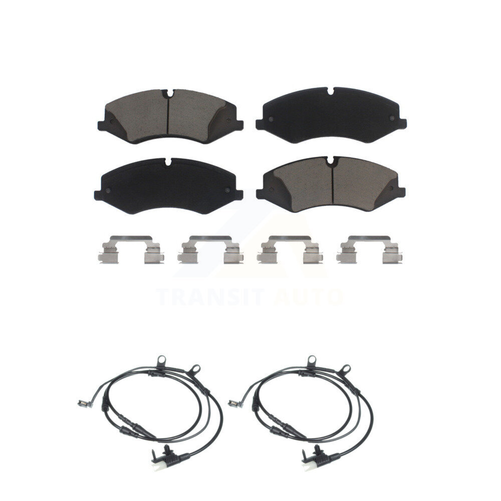 CMX Front Ceramic Disc Brake Pads and Wear Sensor Pairs Kit for Car ...