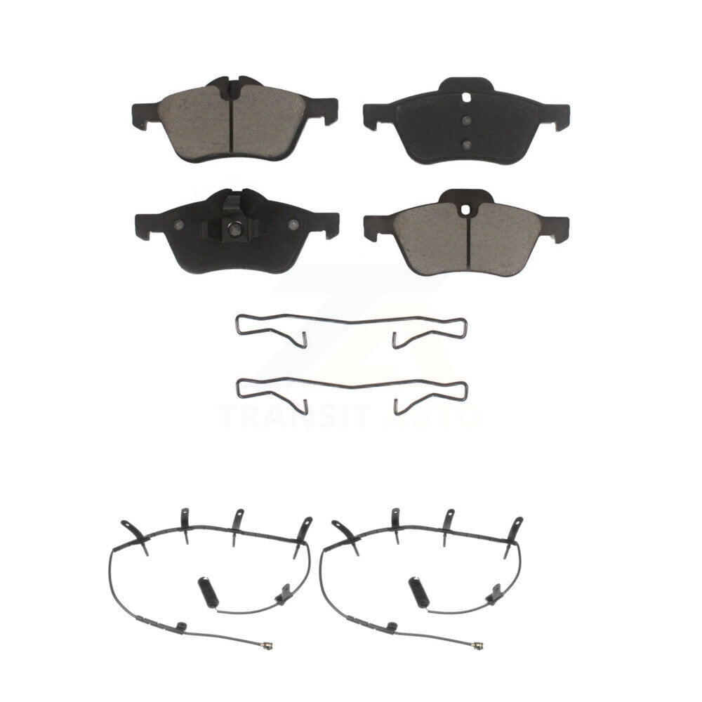 CMX Front Ceramic Disc Brake Pads and Wear Sensor Pairs Kit for Car ...