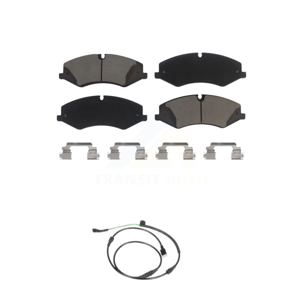 CMX Front Ceramic Disc Brake Pads and Wear Sensors Kit for Car Land ...