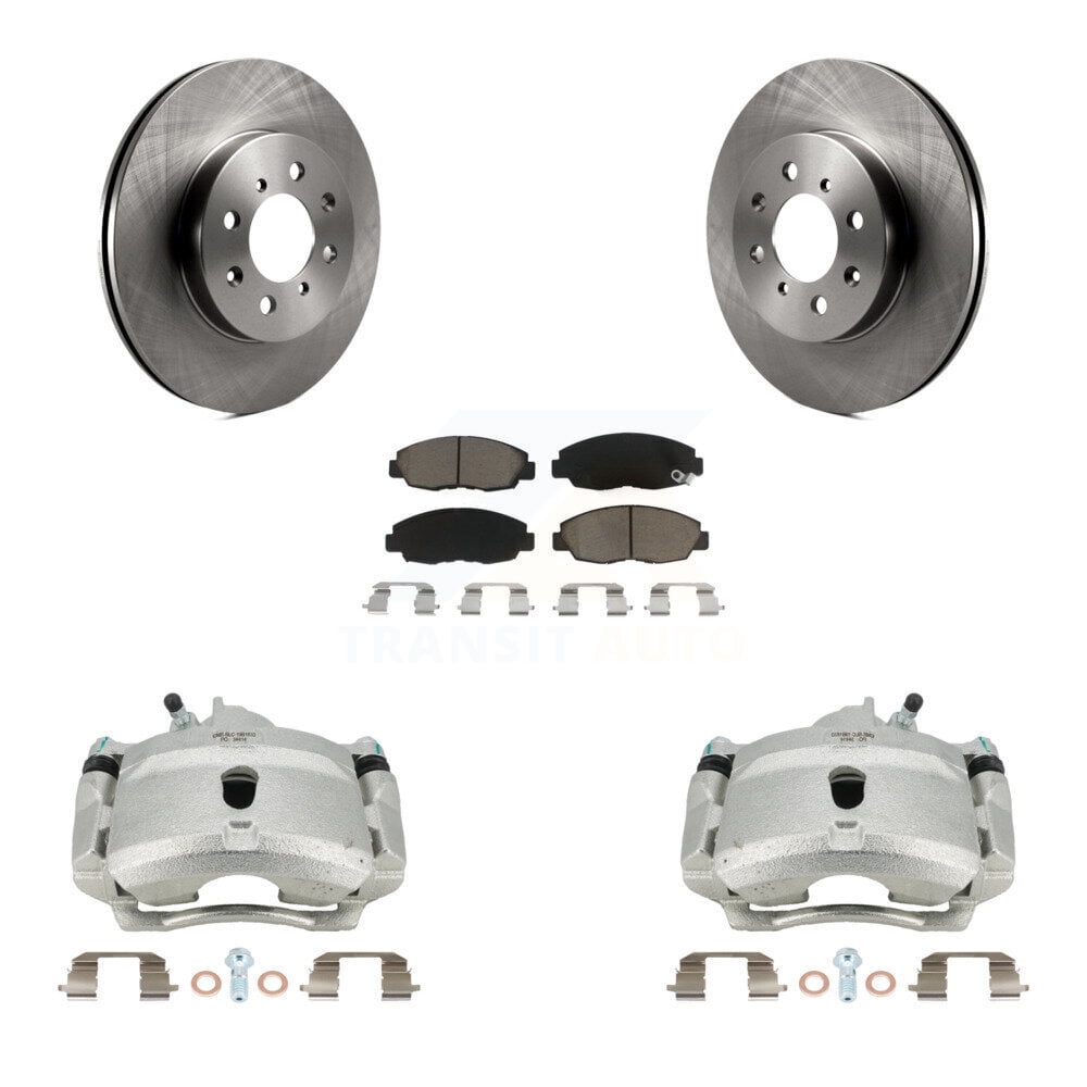 CMX Front Disc Brake Caliper Rotors and Ceramic Pads Kit for Car Honda ...