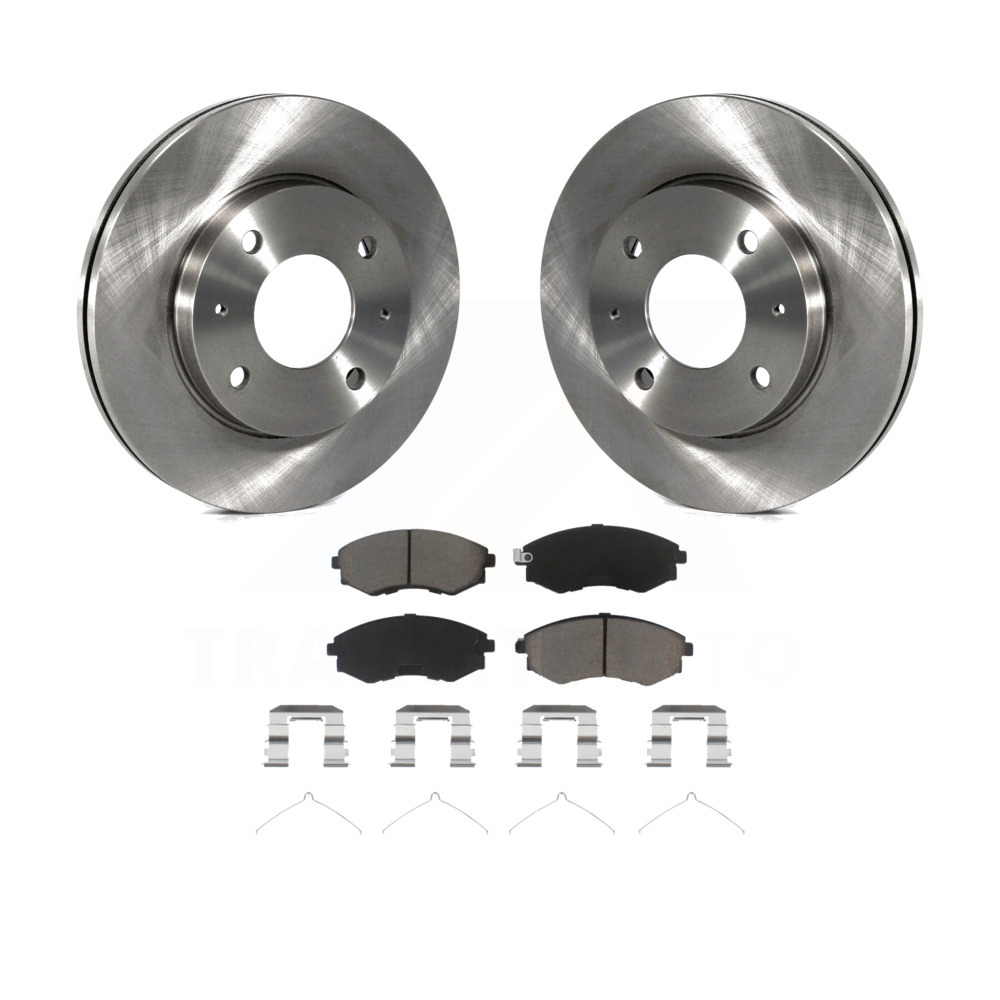 CMX Front Disc Brake Rotors and Ceramic Pads Kit for Car Hyundai ...