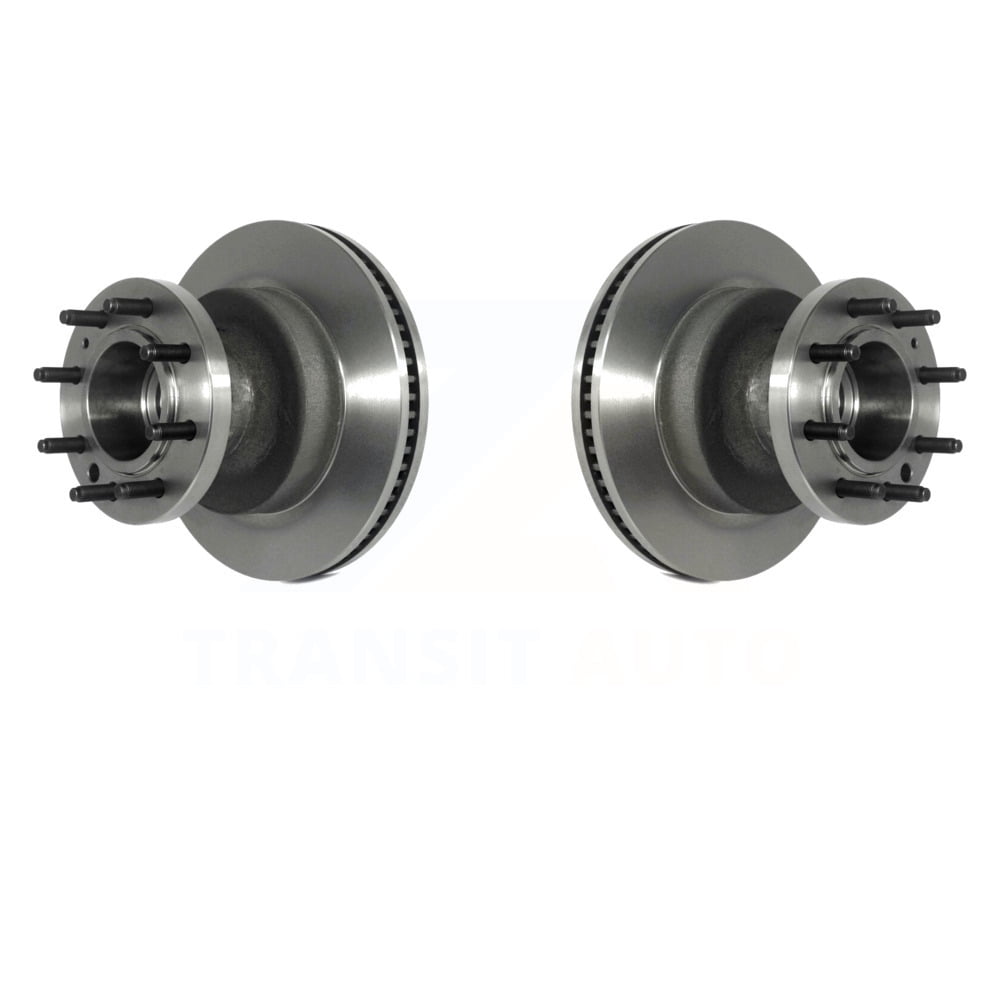 CMX Front Disc Brake Rotors and Hub Assembly Pair for Car Ford E-350 ...