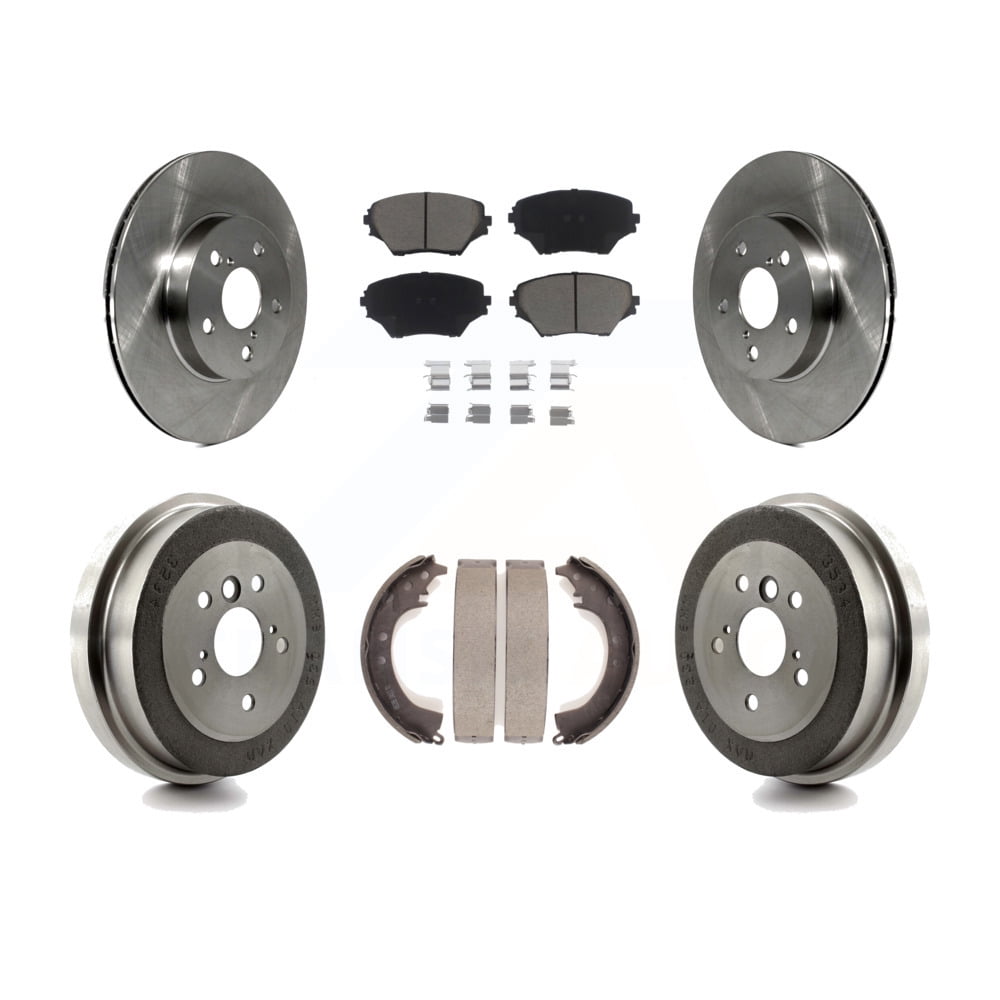 CMX Front Rear Disc Brake Rotors Ceramic Pads and Drum Kit for Car 2001 ...