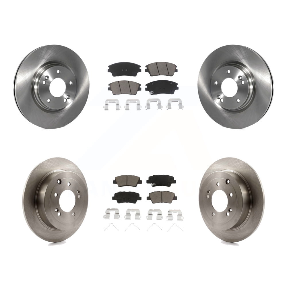CMX Front Rear Disc Brake Rotors and Ceramic Pads Kit for Car Hyundai ...