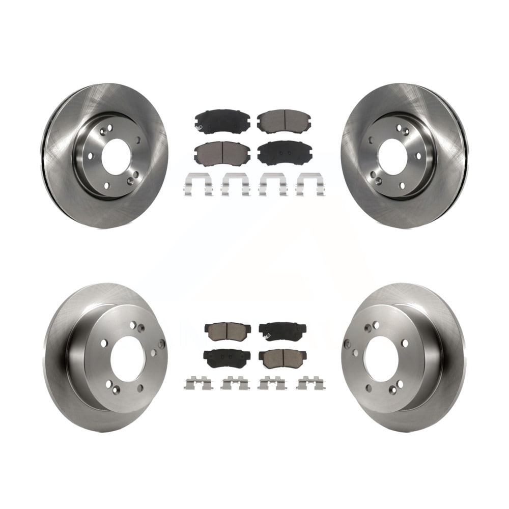 CMX Front Rear Disc Brake Rotors and Ceramic Pads Kit for Car Hyundai ...