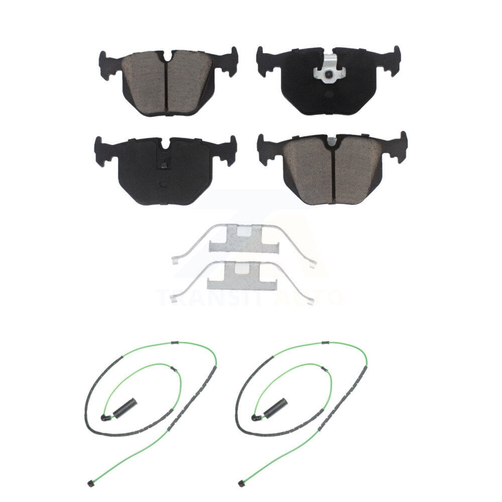 CMX Rear Ceramic Disc Brake Pads and Wear Sensors Kit for Car 2001-2006 ...