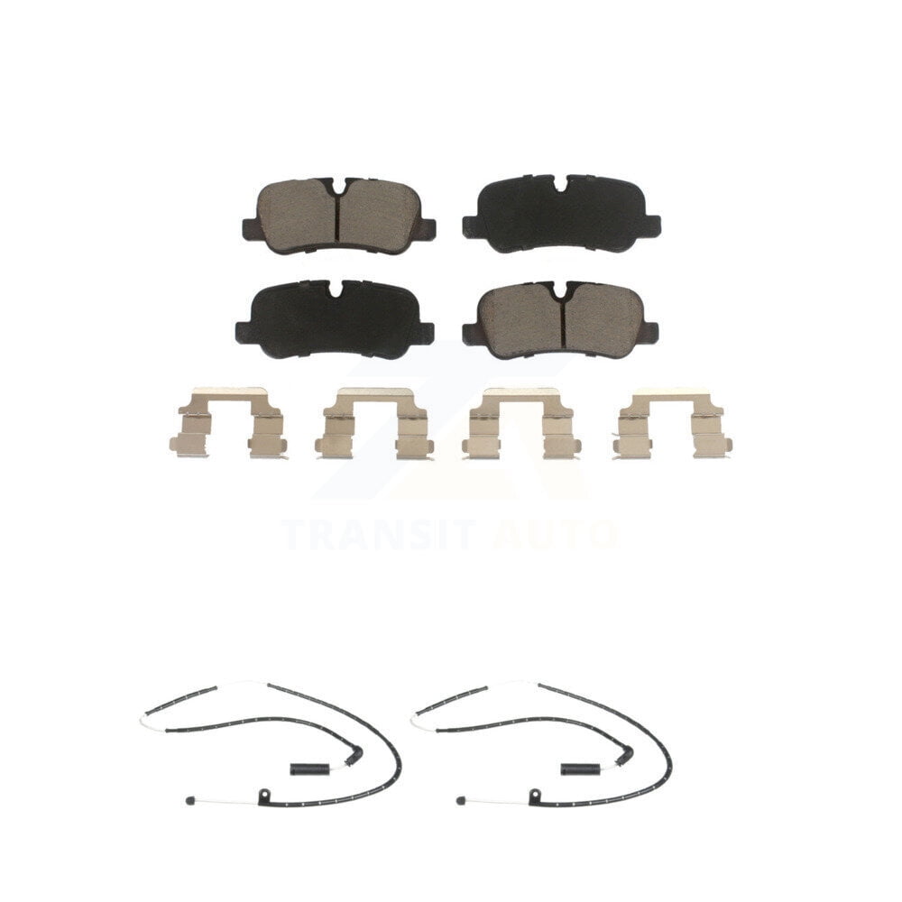 CMX Rear Ceramic Disc Brake Pads and Wear Sensors Kit for Car 2011 Land ...