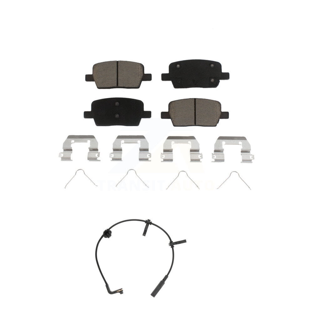 CMX Rear Ceramic Disc Brake Pads and Wear Sensors Kit for Car 2020 ...