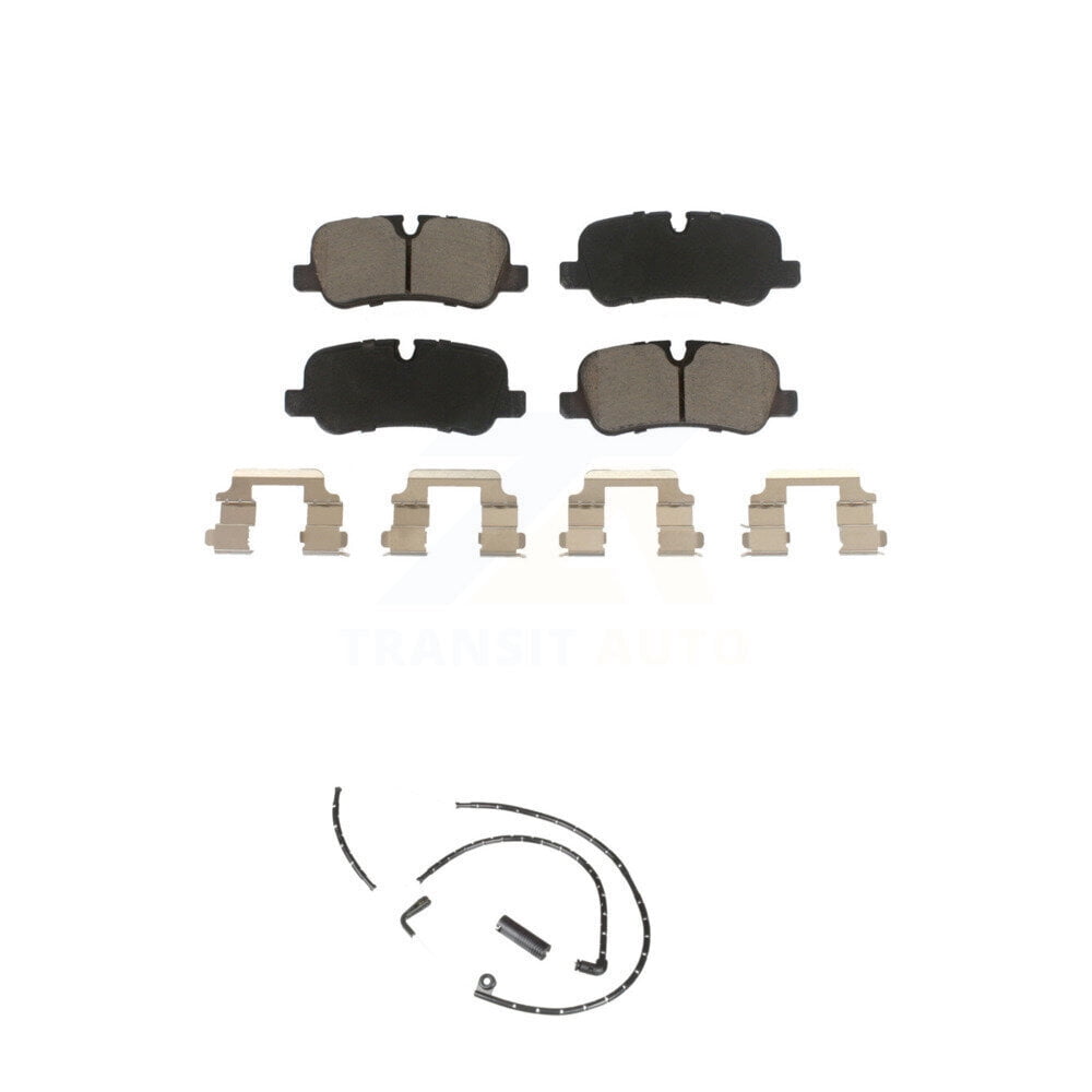 CMX Rear Ceramic Disc Brake Pads and Wear Sensors Kit for Car Land ...
