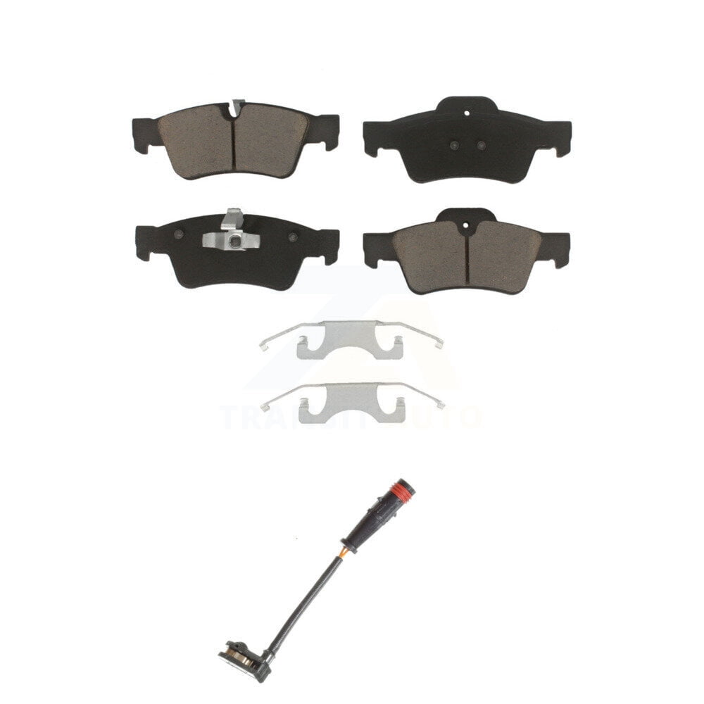 CMX Rear Ceramic Disc Brake Pads and Wear Sensors Kit for Car Mercedes ...
