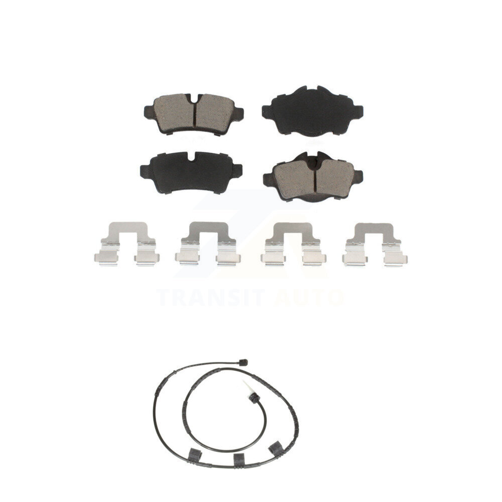 CMX Rear Ceramic Disc Brake Pads and Wear Sensors Kit for Car Mini ...