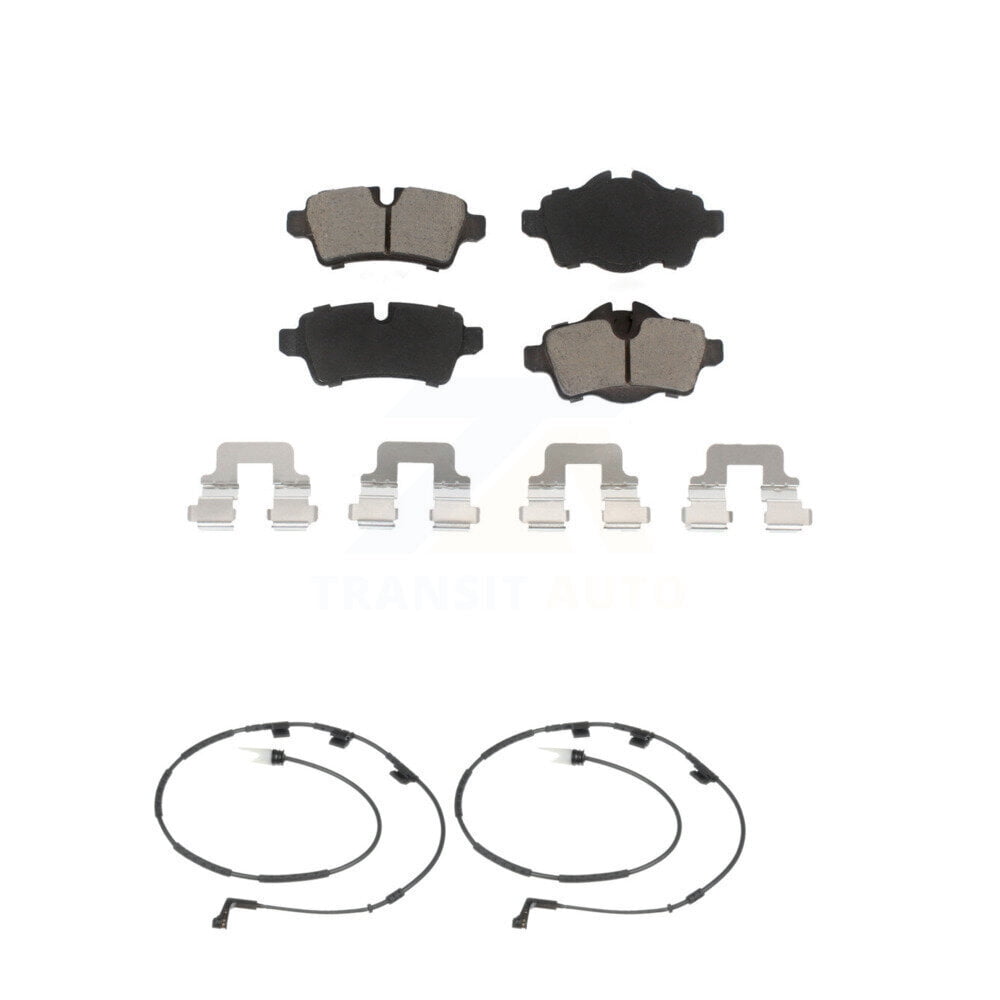 CMX Rear Ceramic Disc Brake Pads and Wear Sensors Kit for Car Mini ...