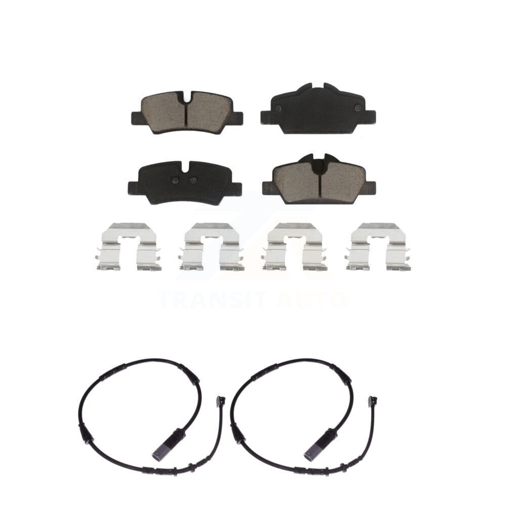 CMX Rear Ceramic Disc Brake Pads and Wear Sensors Kit for Car Mini ...