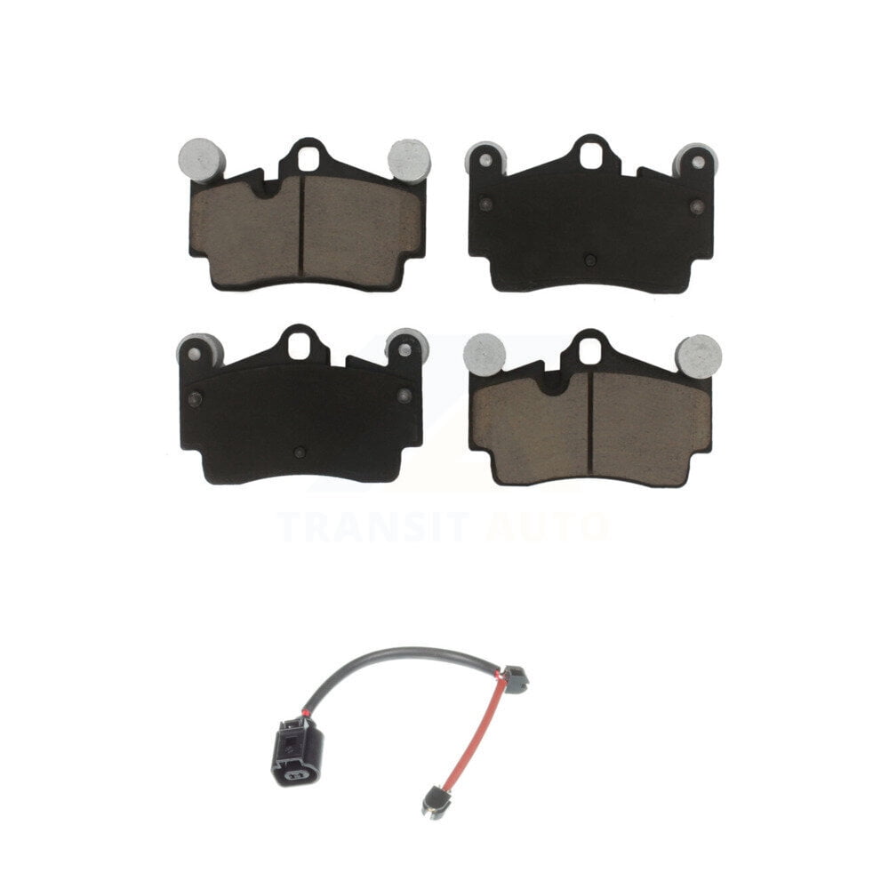 CMX Rear Ceramic Disc Brake Pads and Wear Sensors Kit for Car Porsche ...