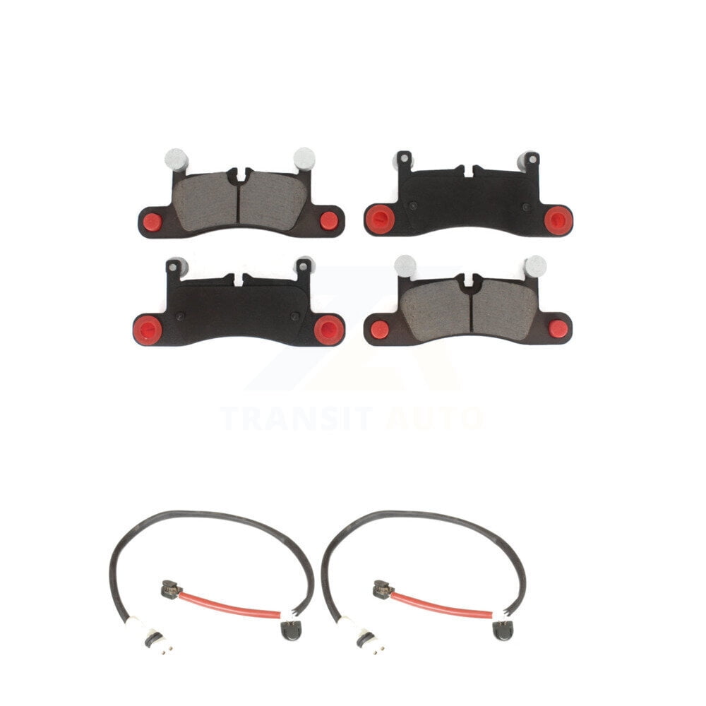 CMX Rear Ceramic Disc Brake Pads and Wear Sensors Kit for Car Porsche ...