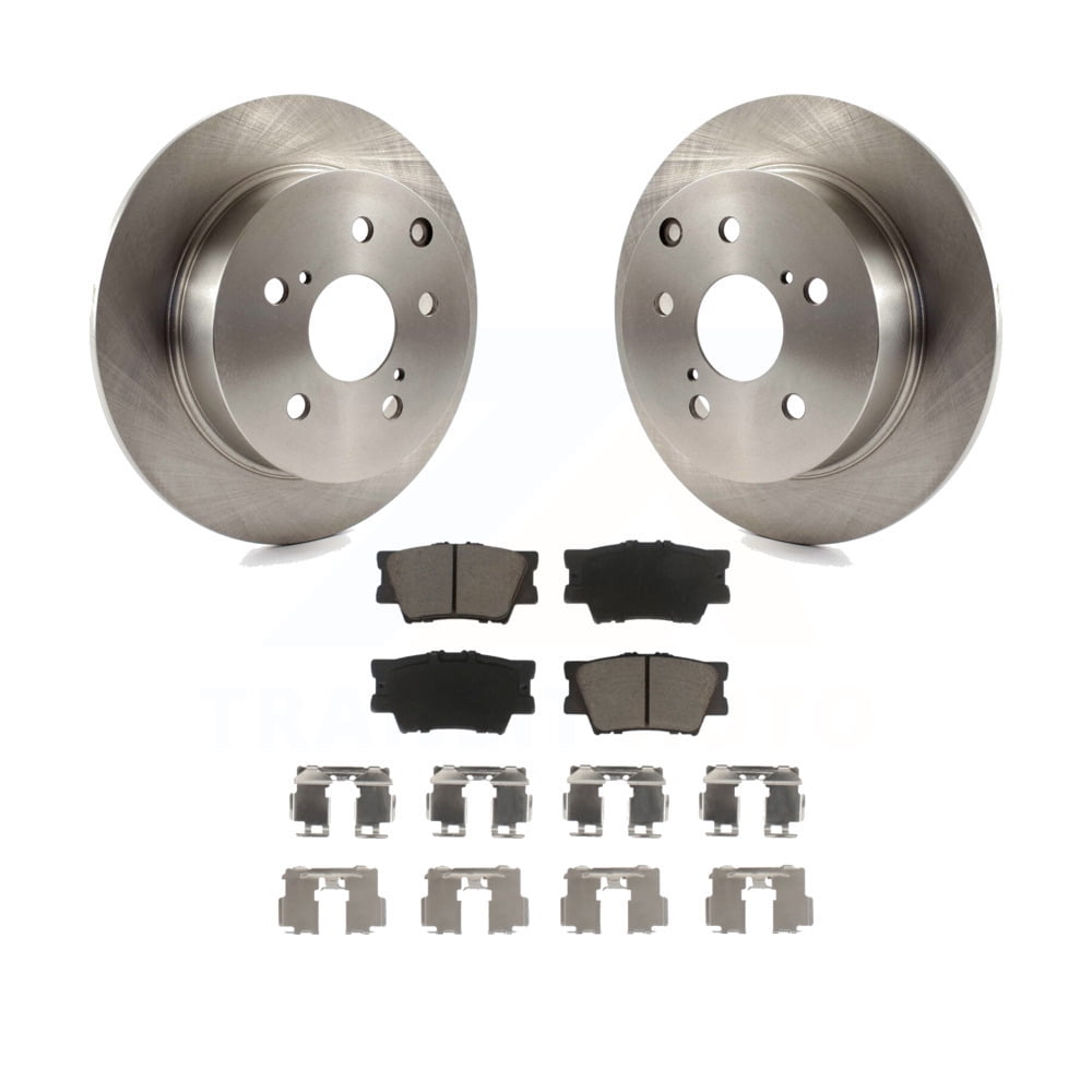 CMX Rear Disc Brake Rotors and Ceramic Pads Kit for Car Toyota Matrix ...