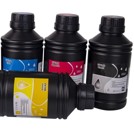 CMYK 500ML Ink Bundle for XP600 & TX800 UV Curable LED Printer Ink ...