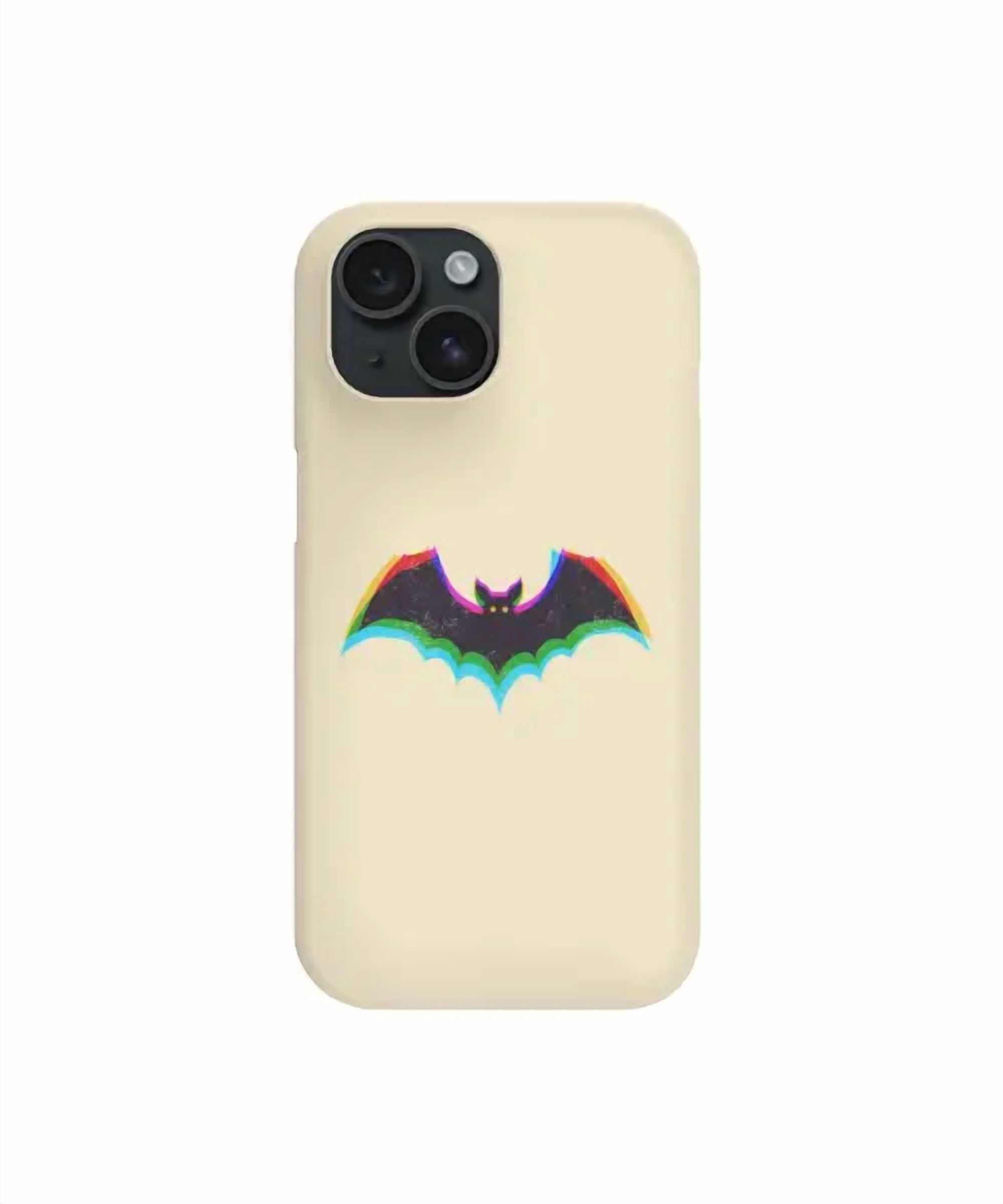 CMYK Bat Color Model Print Animal Art Phone Case for iPhone 16 15 14 13 ...