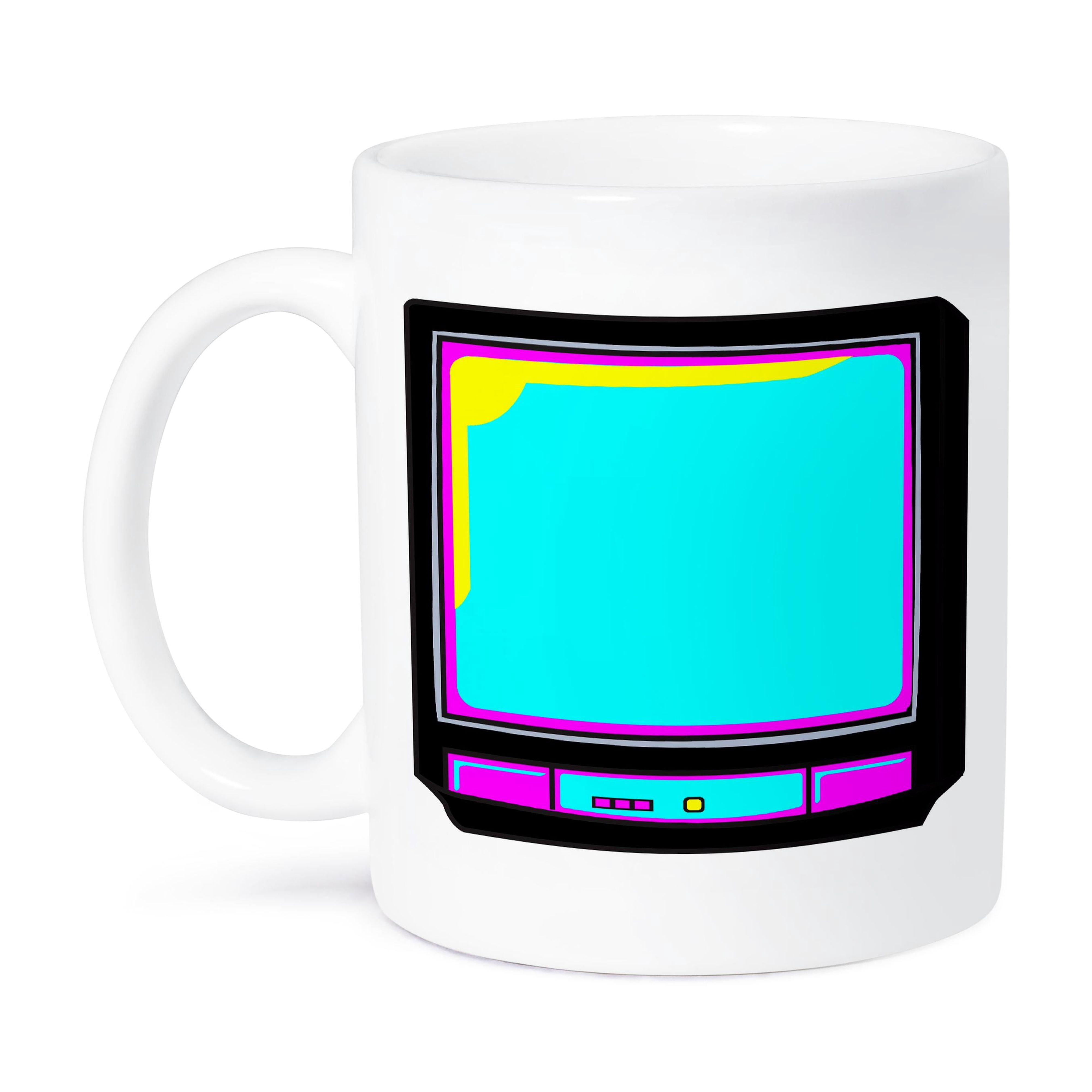 3dRose, CMYK Retro Television Tv Set Vector Cartoon, 11oz Mug - Walmart.com