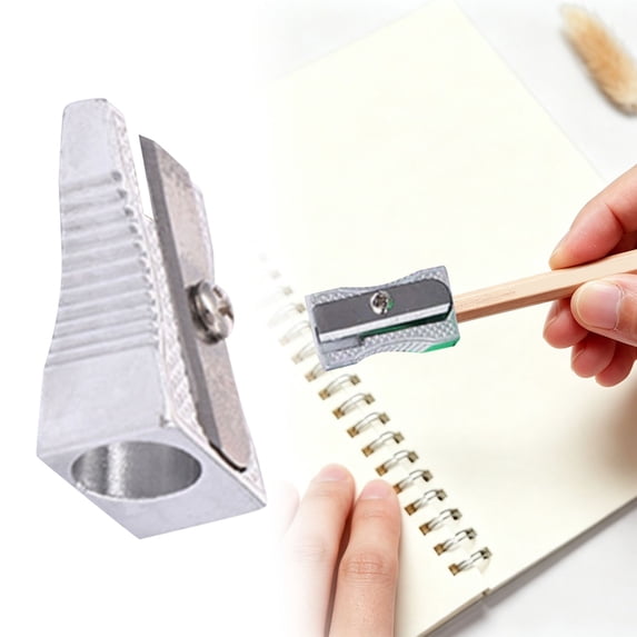 CMYYNNA 1 Pack Metal Pencil Sharpeners Handheld Metal Mini Sharpeners ...
