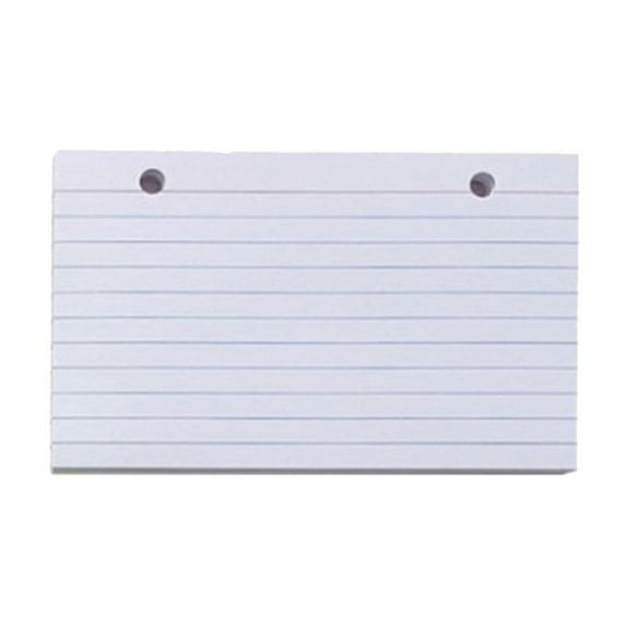 CMYYNNA Basics Paper Flash Ruled Index Note Cards, Heavy Weight, White ...
