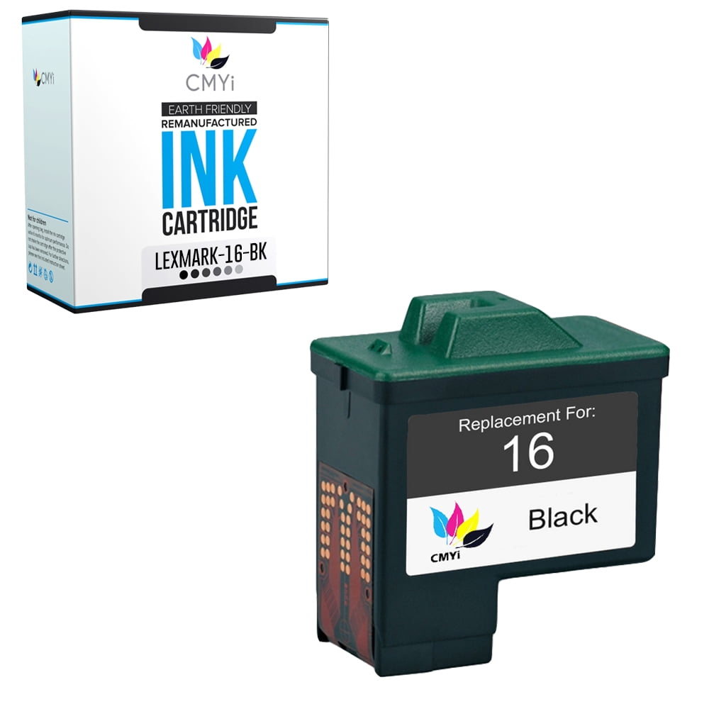 CMYi 16 Black 1-Pack Ink Cartridge Compatible for Lexmark X Series ...