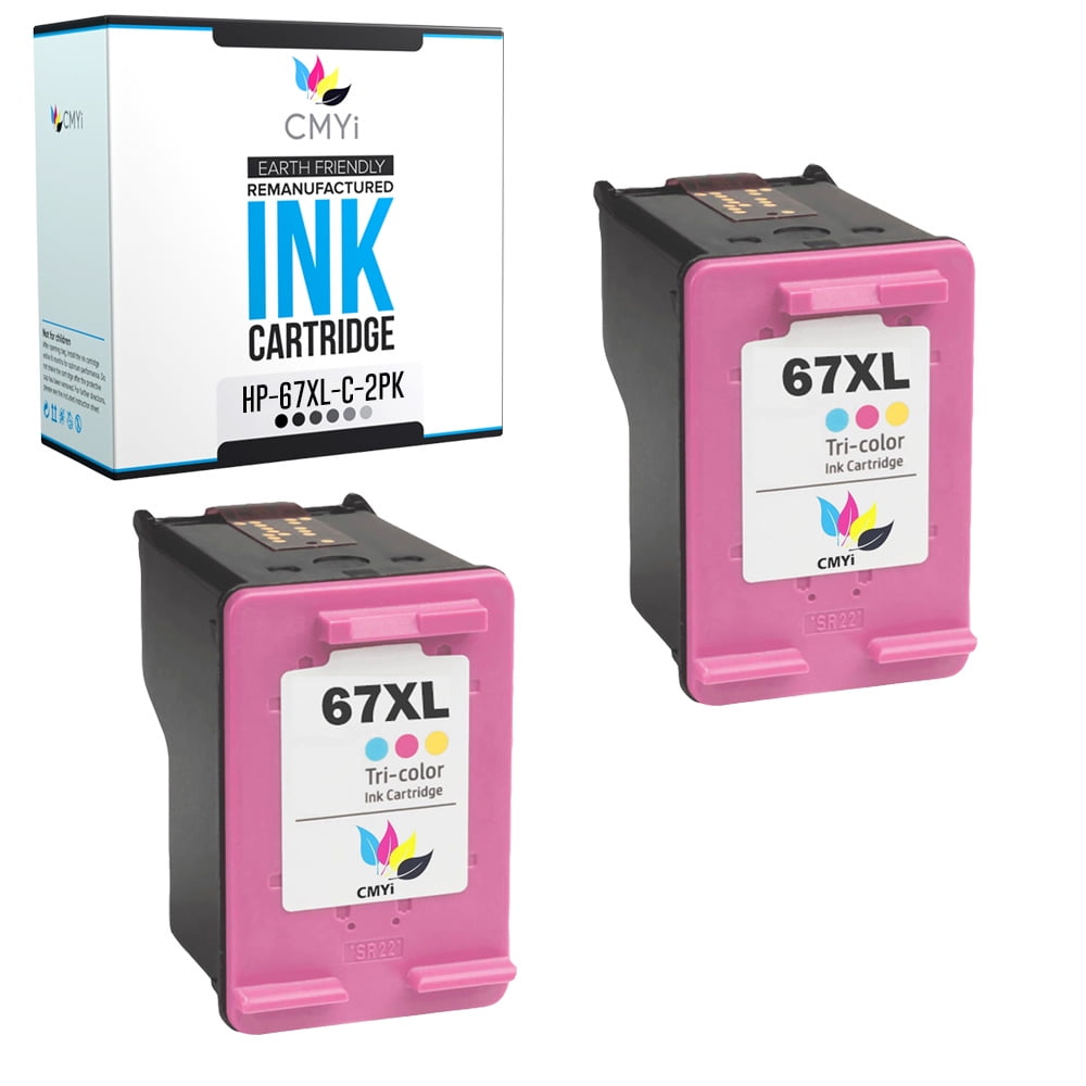 CMYi Color Ink Cartridges Replacement Compatible with HP 67XL Inkjet ...