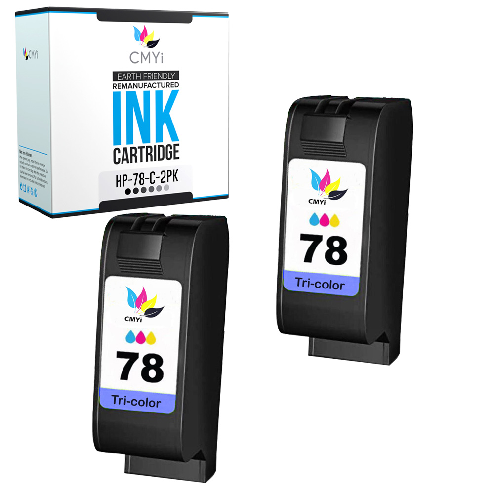 CMYi 78 Color 2-Pack Ink Cartridge Compatible for HP 78 - DeskJet 1180C ...