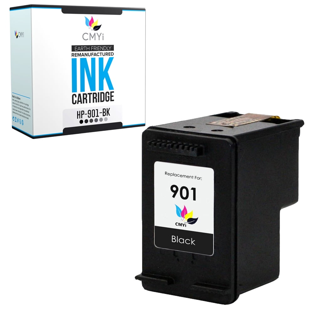 CMYi 901 Black Ink Cartridge 1-Pack Compatible for HP 901 - DeskJet ...