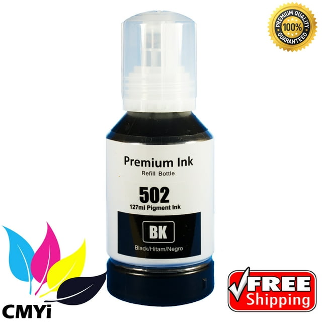 CMYi Compatible Epson 502 / T502120 EcoTank Black Bottle 1-Pack ...