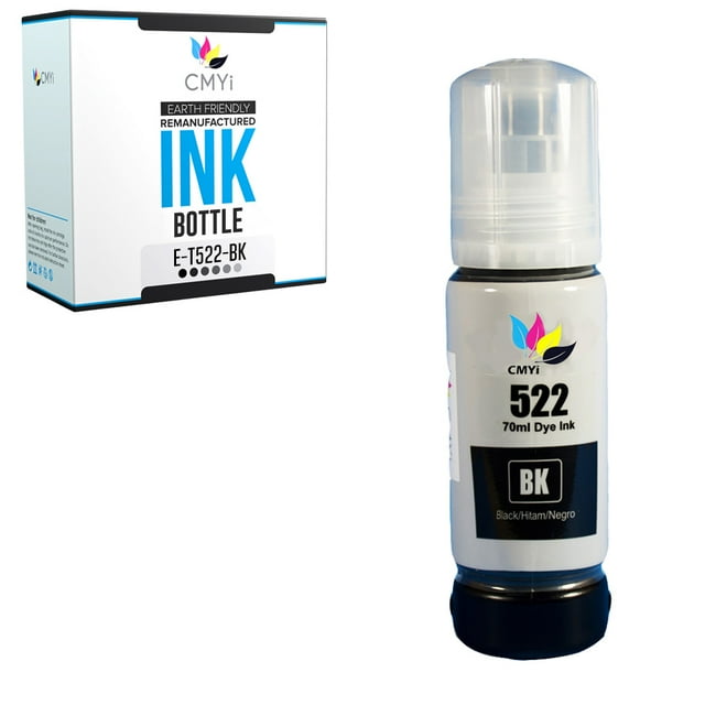 CMYi 522 Ink Bottle 1-Pack compatible for Epson 522 - EcoTank ET-2400 ...