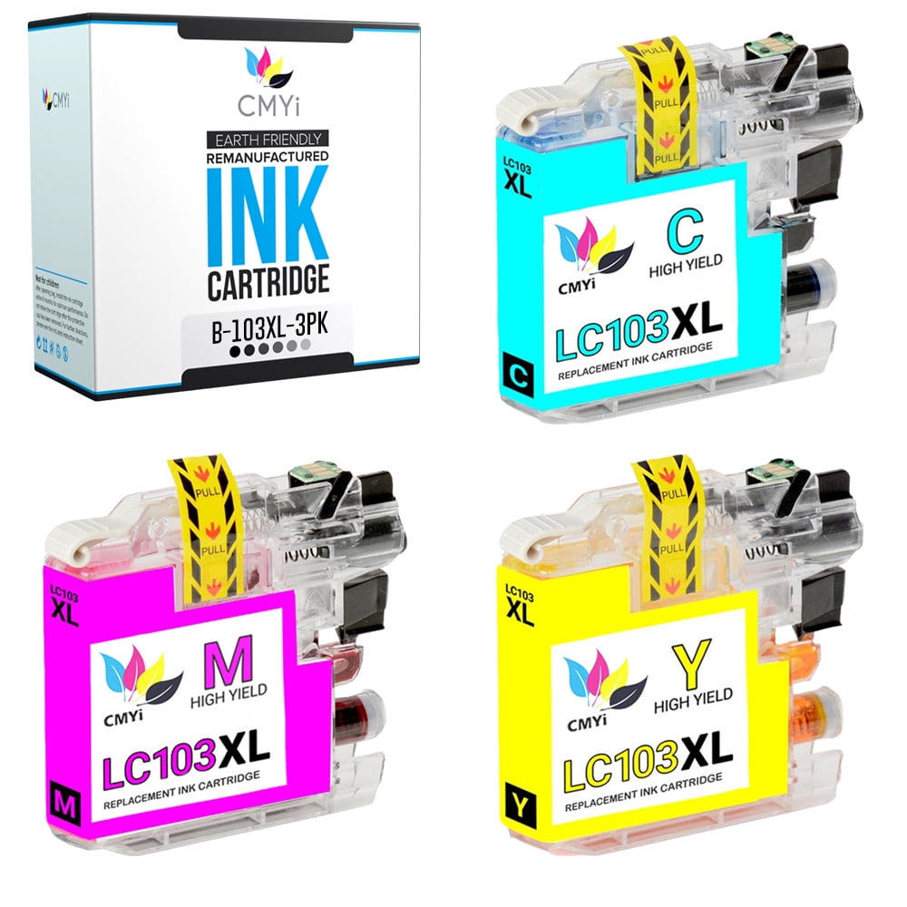 CMYi LC103 Combo Pack of 3 Ink Cartridges compatible for Brother LC103 ...