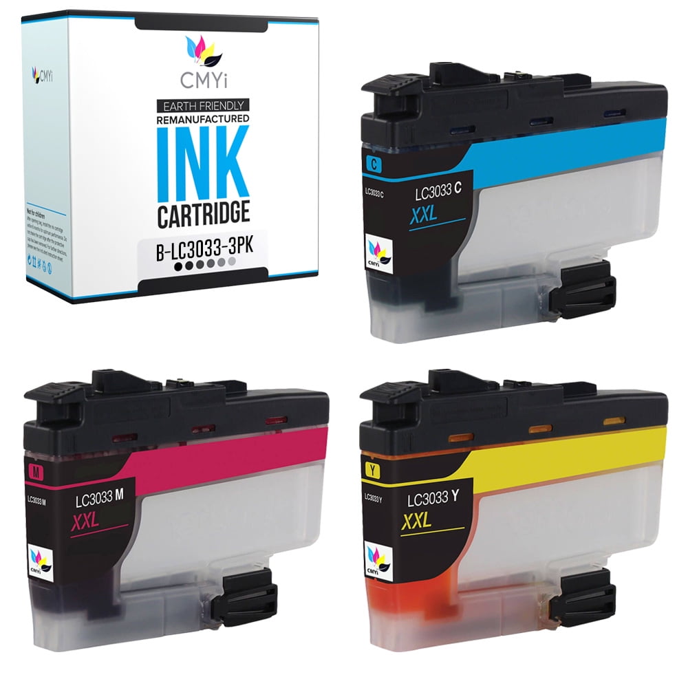CMYi LC3033 Combo Pack of 3 Ink Cartridge compatible for Brother LC3033 ...