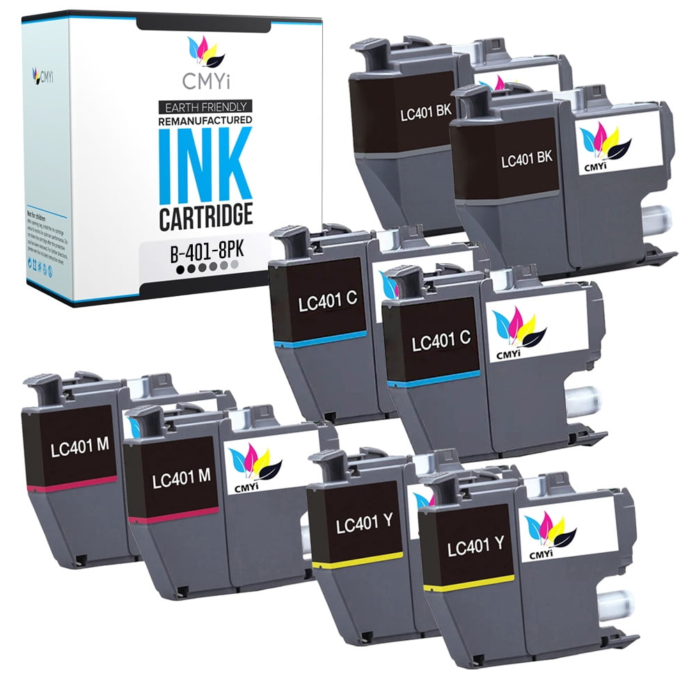 CMYi Combo Pack of 8 Inkjet Printer Ink Cartridges Compatible for ...