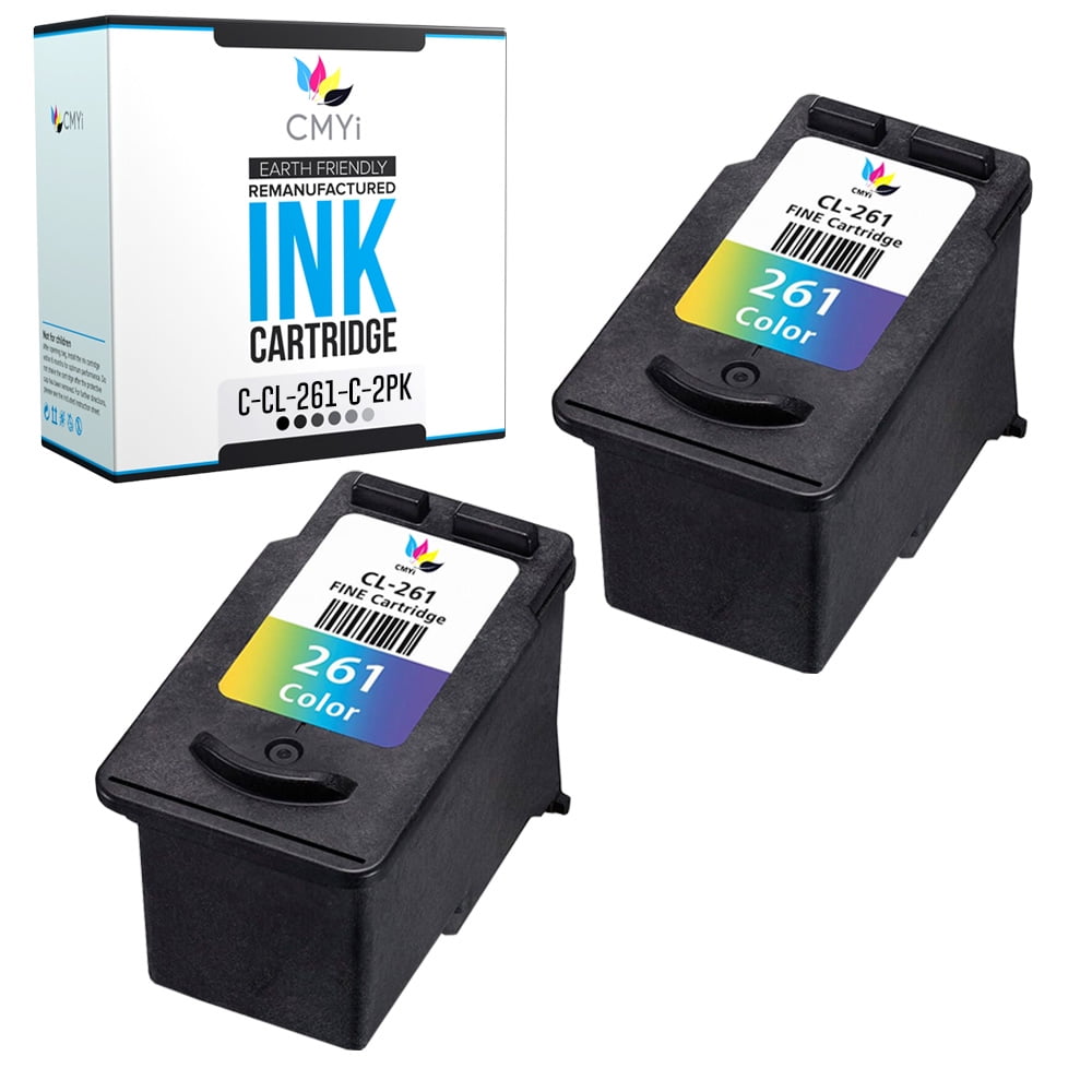 CMYi CL-261 Tri-color 2-Pack Ink Cartridges compatible for Canon CL-261 ...
