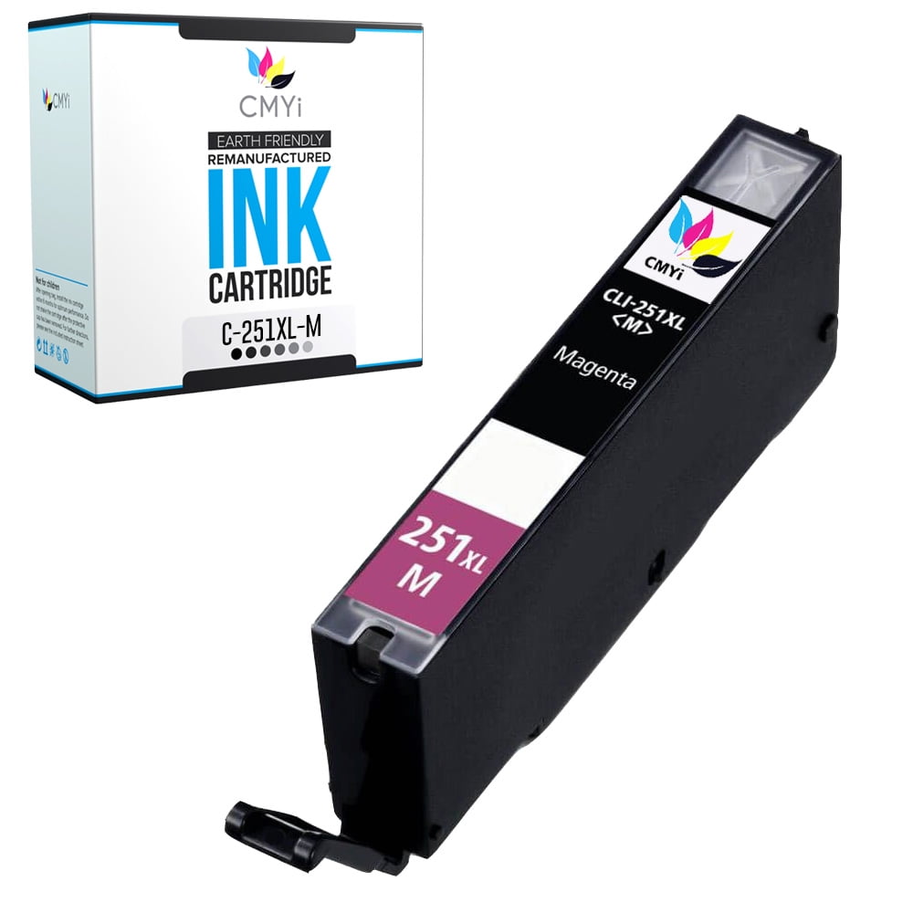 CMYi CLI-251XL Magenta 1-Pack Ink Cartridge compatible for Canon CLI ...
