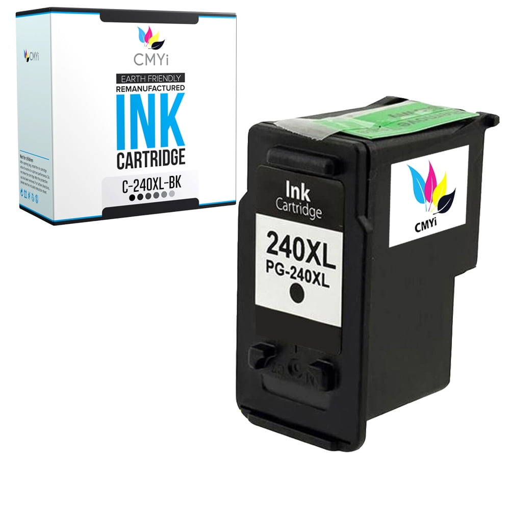 CMYi 240XL 1-Pack Black Ink Cartridge compatible for Canon PG-240XL - PIXMA MG2120, MG2140 ...