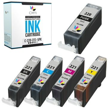 Canon PGI-220 CLI-221 Ink Cartridges Combo Pack for Pixma MX870 MX860 ...