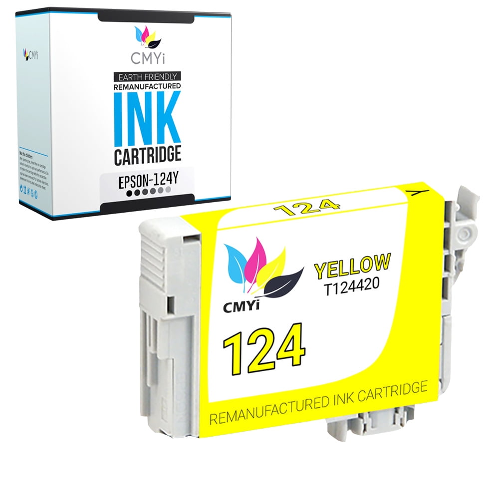 CMYi 124 Yellow 1-Pack Ink Cartridge compatible for Epson 124 - Stylus ...