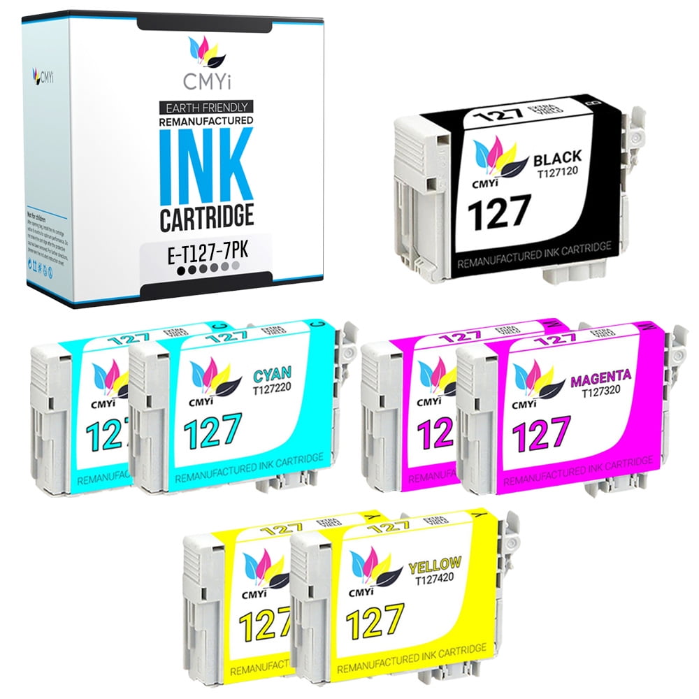 CMYi 127 Combo Pack of 7 Ink Cartridges compatible for Epson 127 ...