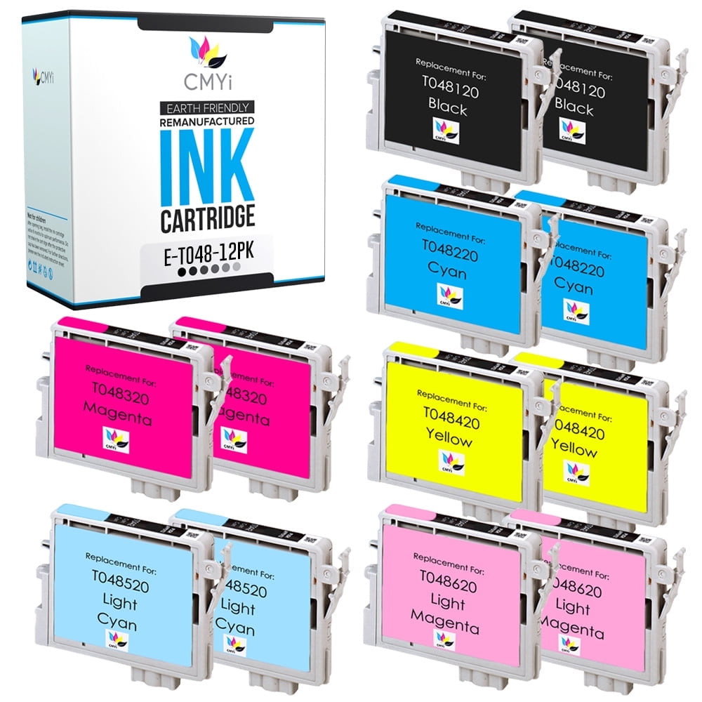 CMYi 48 Combo Pack of 12 Ink Cartridges Compatible for Epson 48 ...