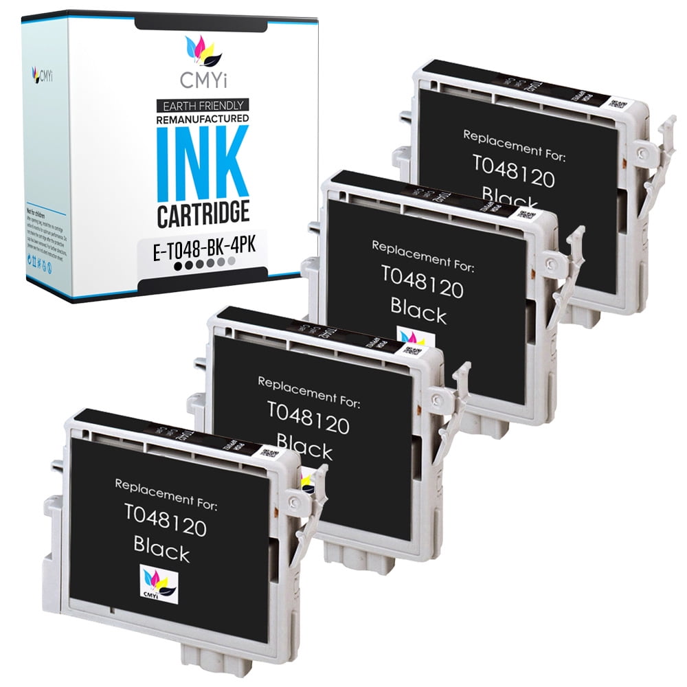 CMYi 48 Black 4-Pack Ink Cartridges compatible for Epson 48 - Stylus ...