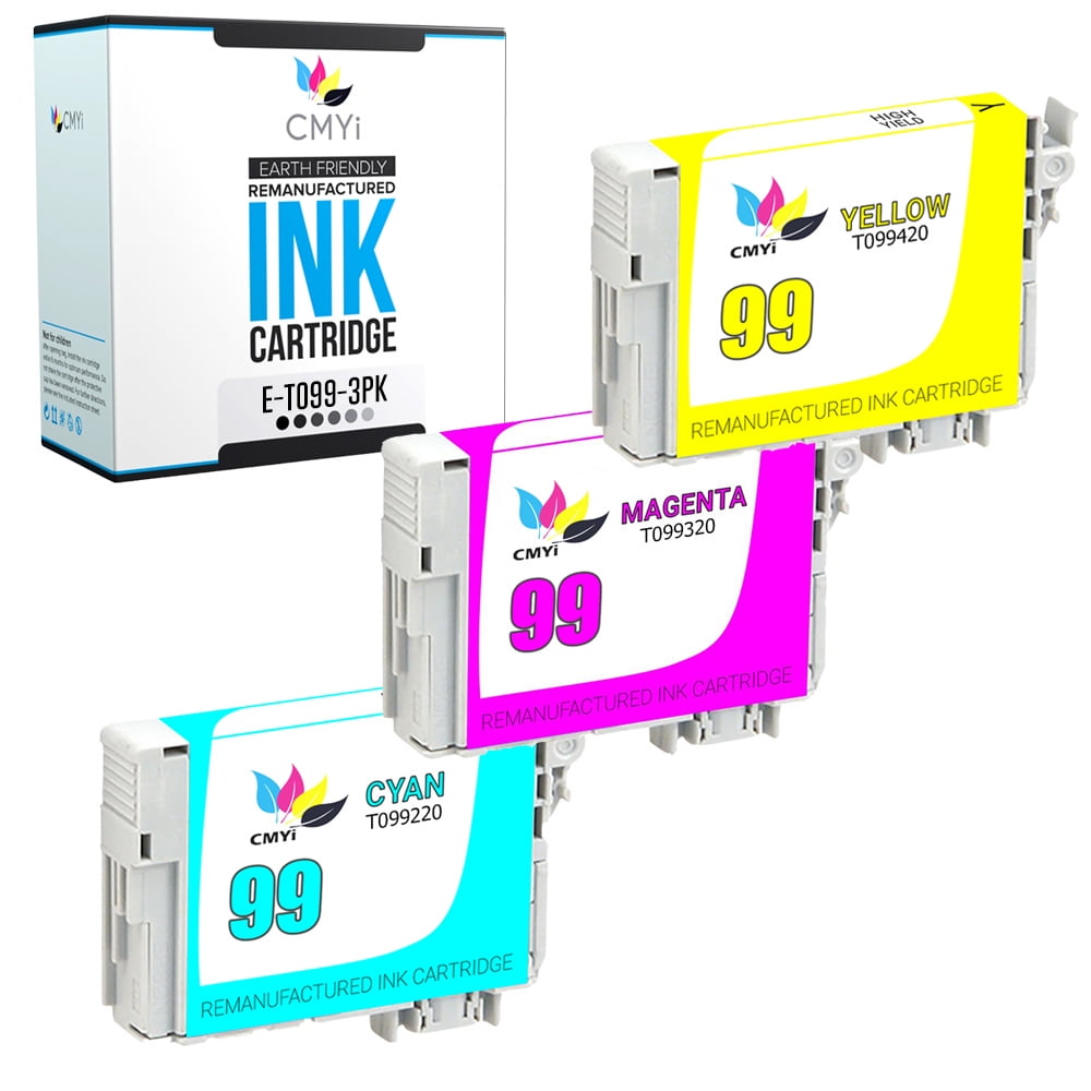 CMYi 99 Combo Pack of 3 Ink Cartridges compatible for Epson 99 ...