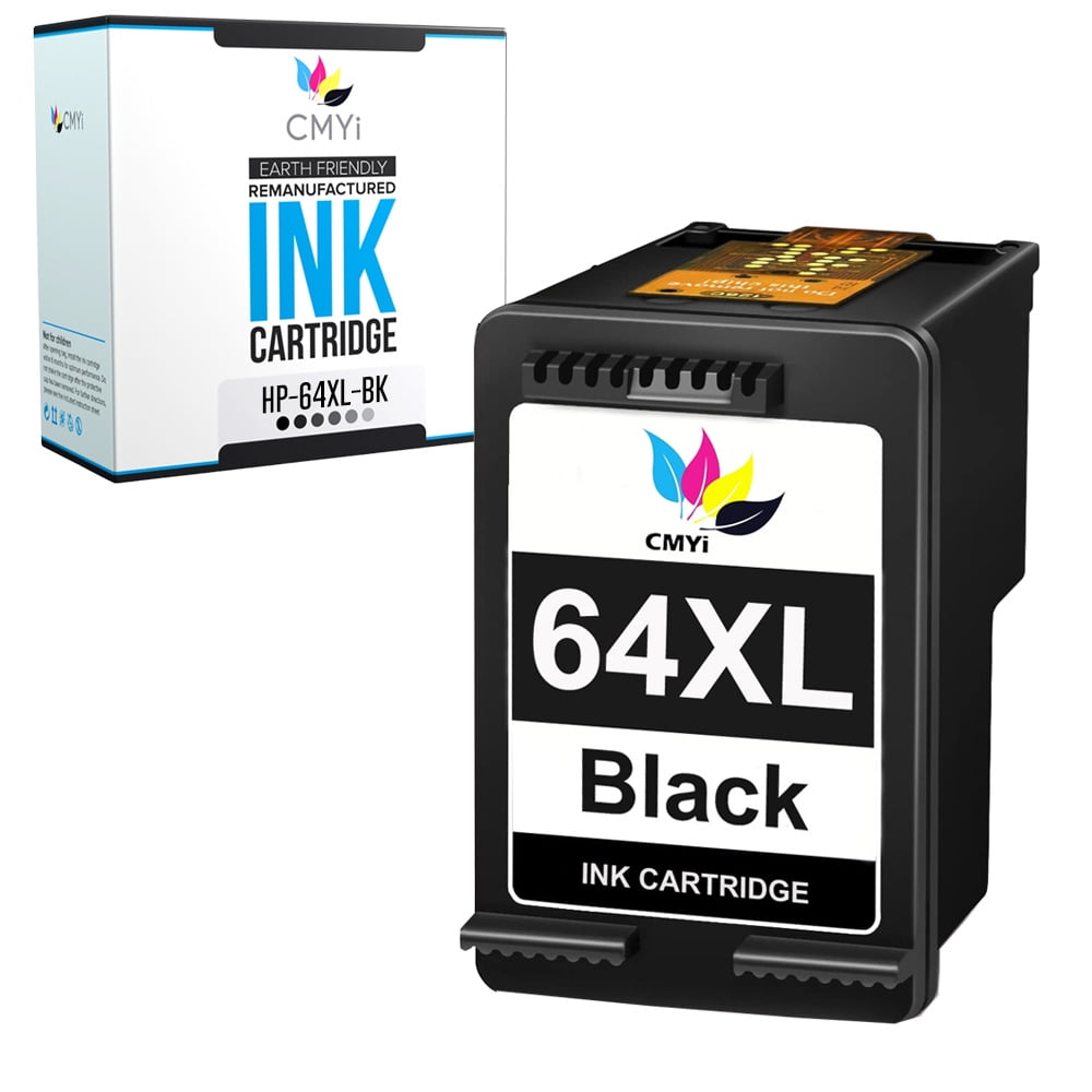 CMYi 64XL Black 1-Pack Ink Cartridge Compatible for HP 64XL - ENVY 6220 ...