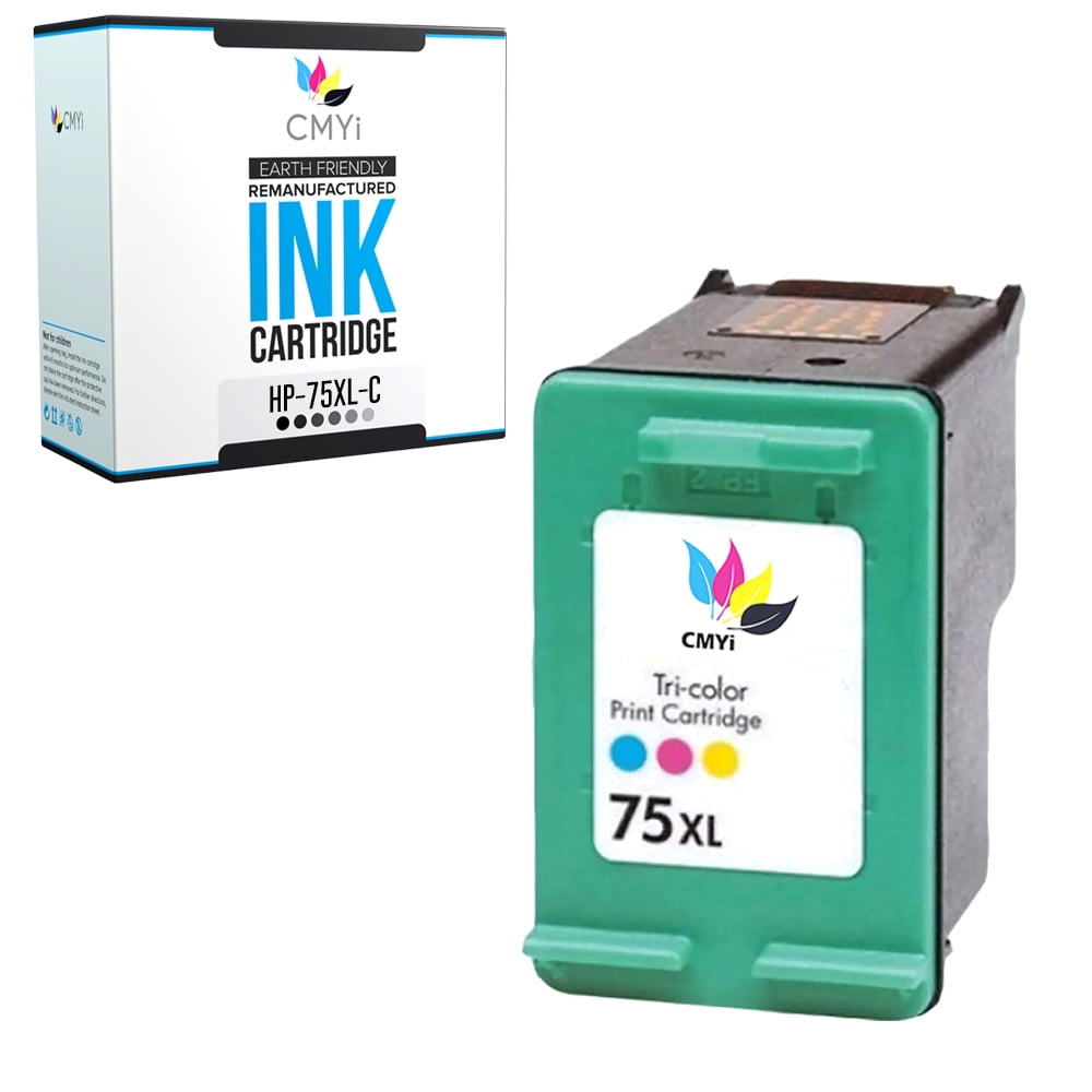 CMYi 75XL Inkjet Printer Ink Cartridges Compatible for HP DeskJet ...