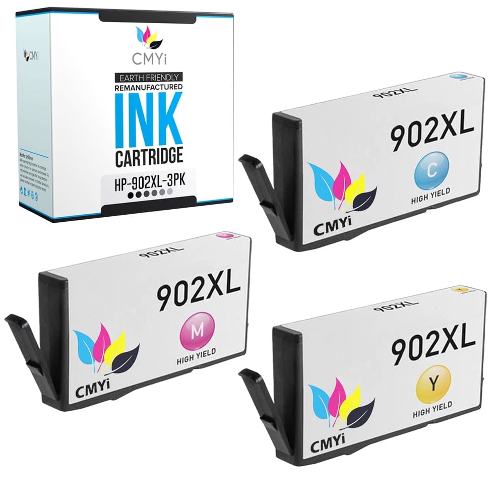 CMYi 902XL Combo Pack of 3 Ink Cartridges compatible for HP902XL ...