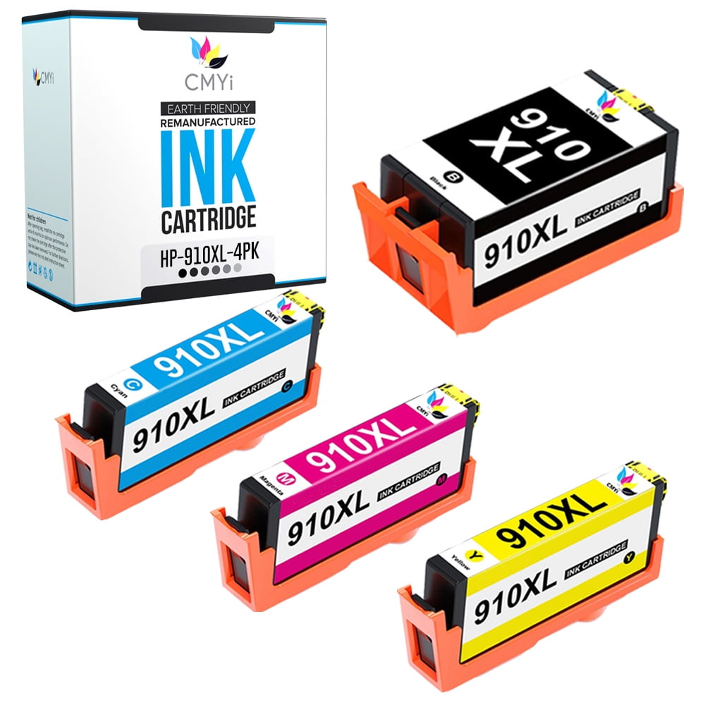 CMYi 910XL Combo Pack of 4 Ink Cartridges compatible for HP 910XL ...