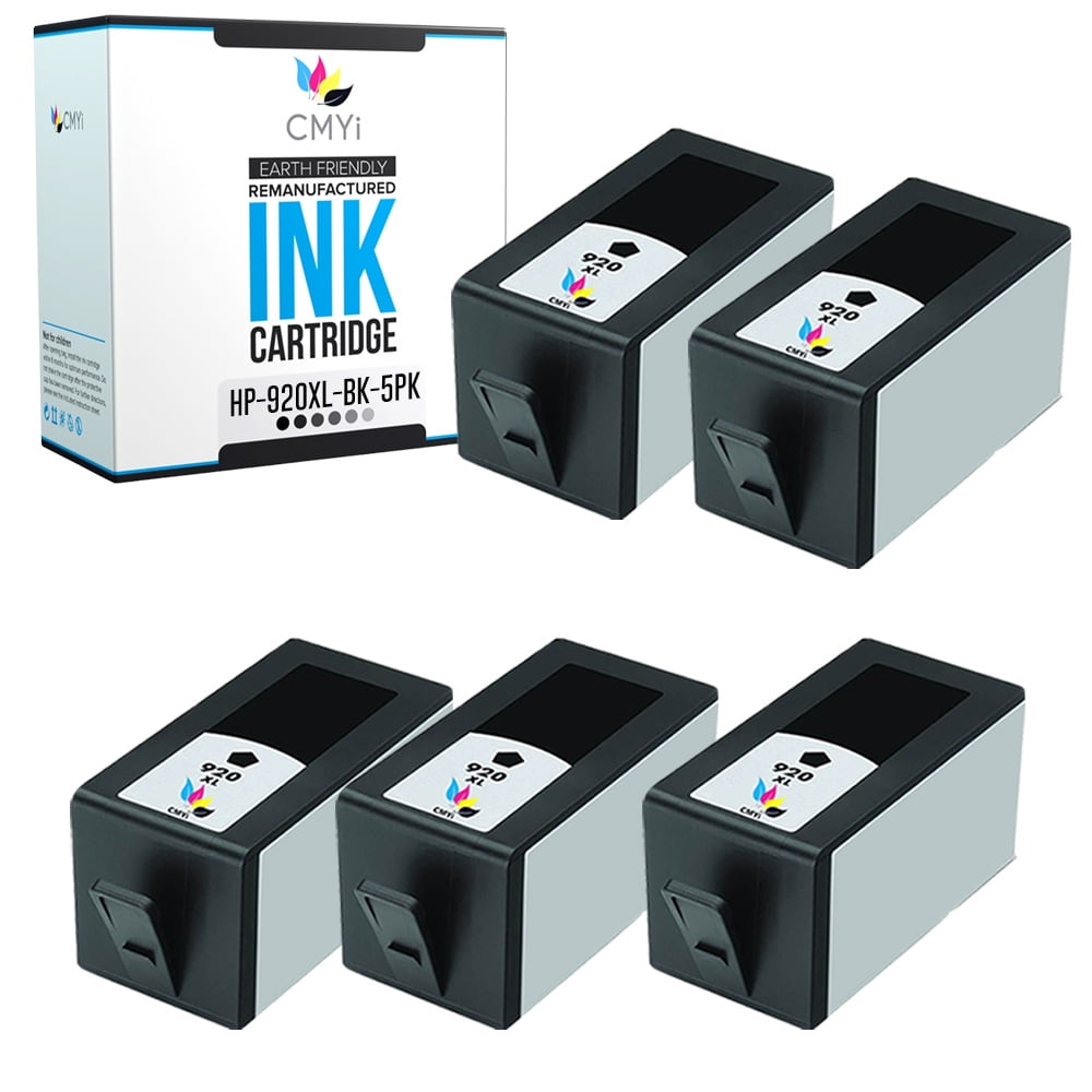 CMYi 920XL Black 5-Pack Ink Cartridges compatible for HP 920XL ...