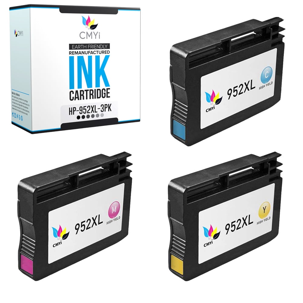 CMYi 952XL Combo Pack of 3 Ink Cartridges compatible for HP 952XL ...